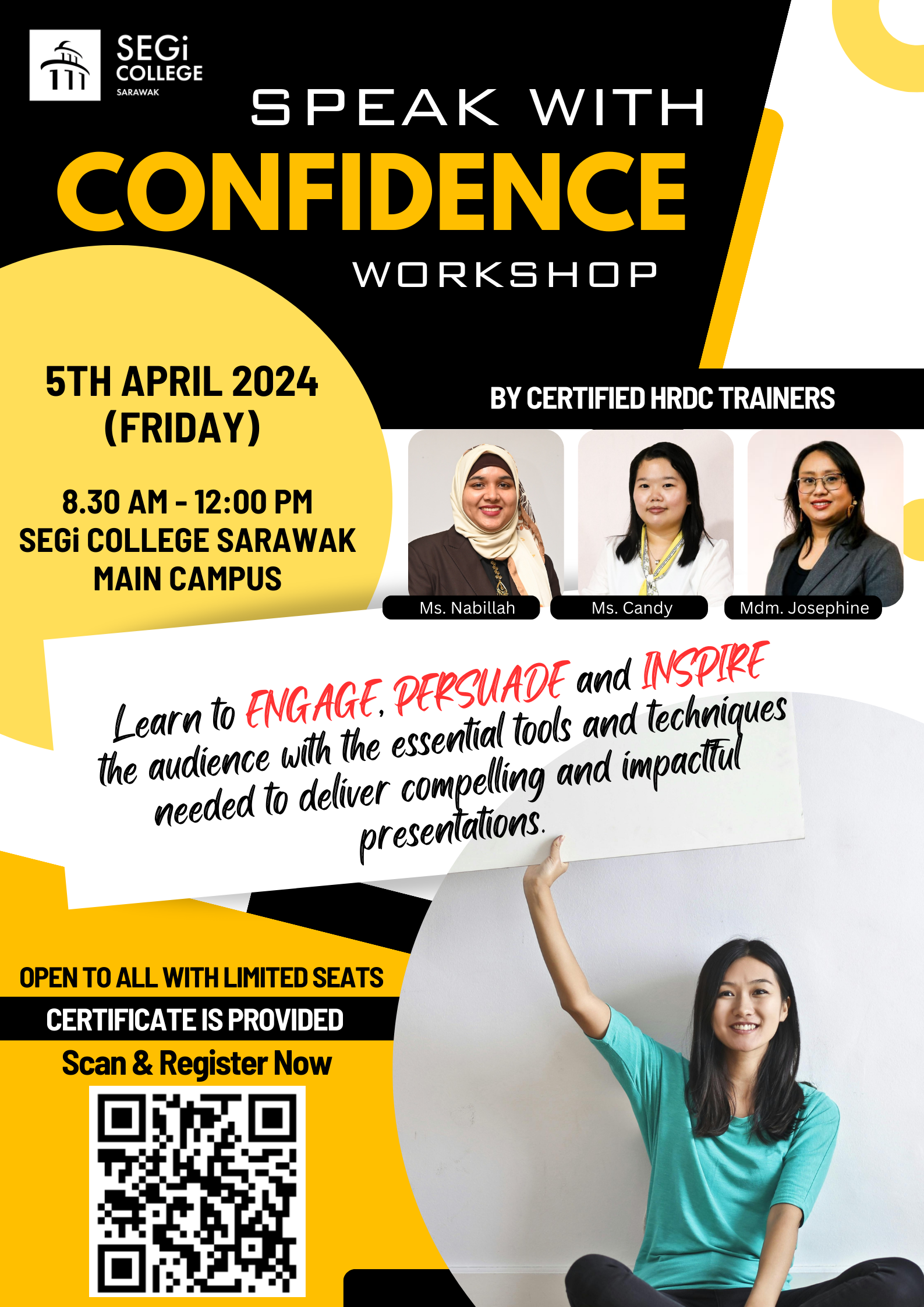 Speak with Confidence Workshop – SEGi College Sarawak